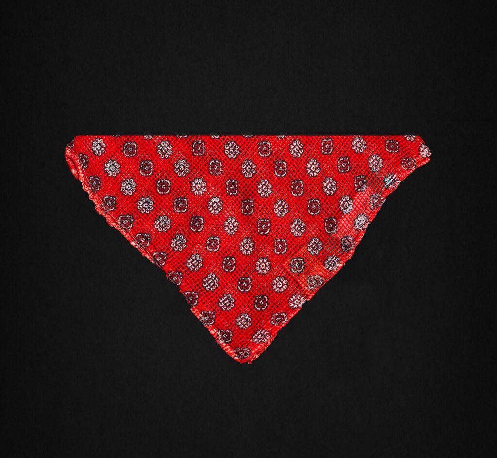 FLORAL-RED POCKET SQUARE – ORANGESQUARE