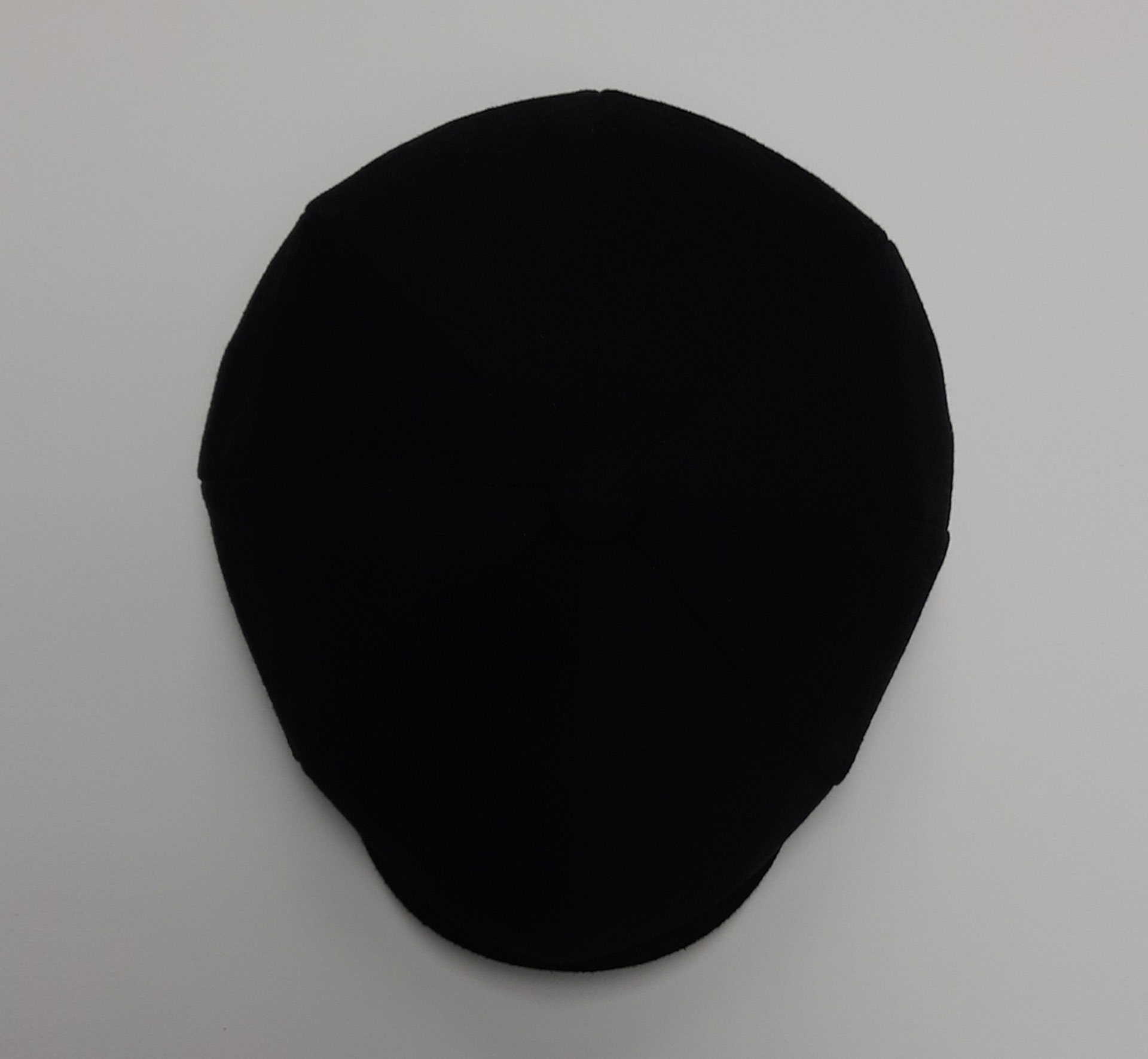 BLACK-WOOL FLAT CAP – ORANGESQUARE